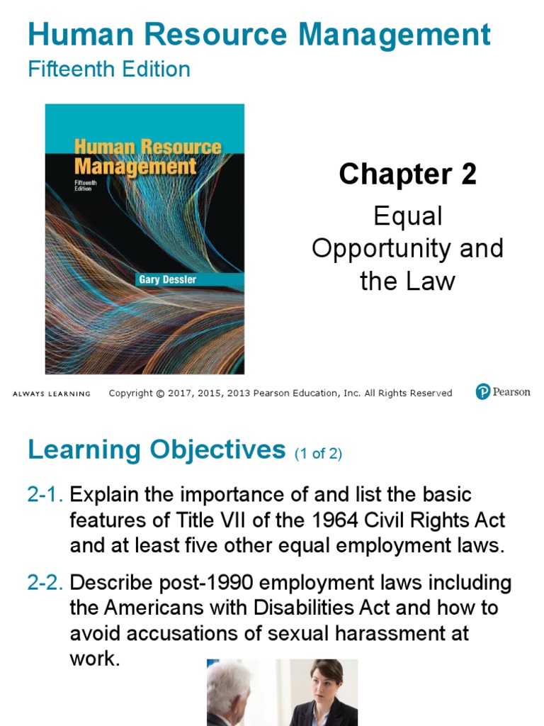 Human Resource Management: Equal Opportunity and The Law | PDF ...