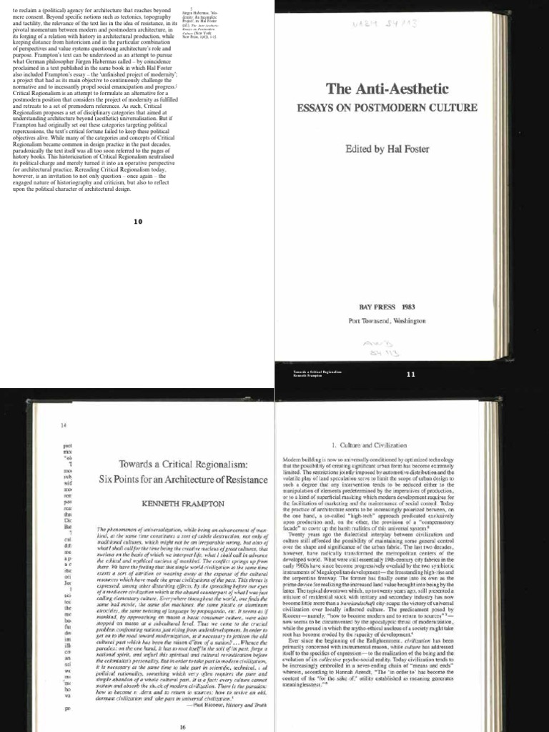 OASE 103 - 11 Towards A Critical Regionalism | PDF | Modernity ... OASE 103 - 11 Towards A Critical Regionalism | PDF | Modernity ...