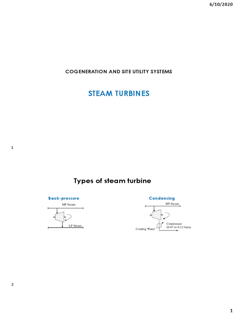 Lecture 3 - Steam Turbines (Sept 2020) PDF | PDF | Energy Technology ...