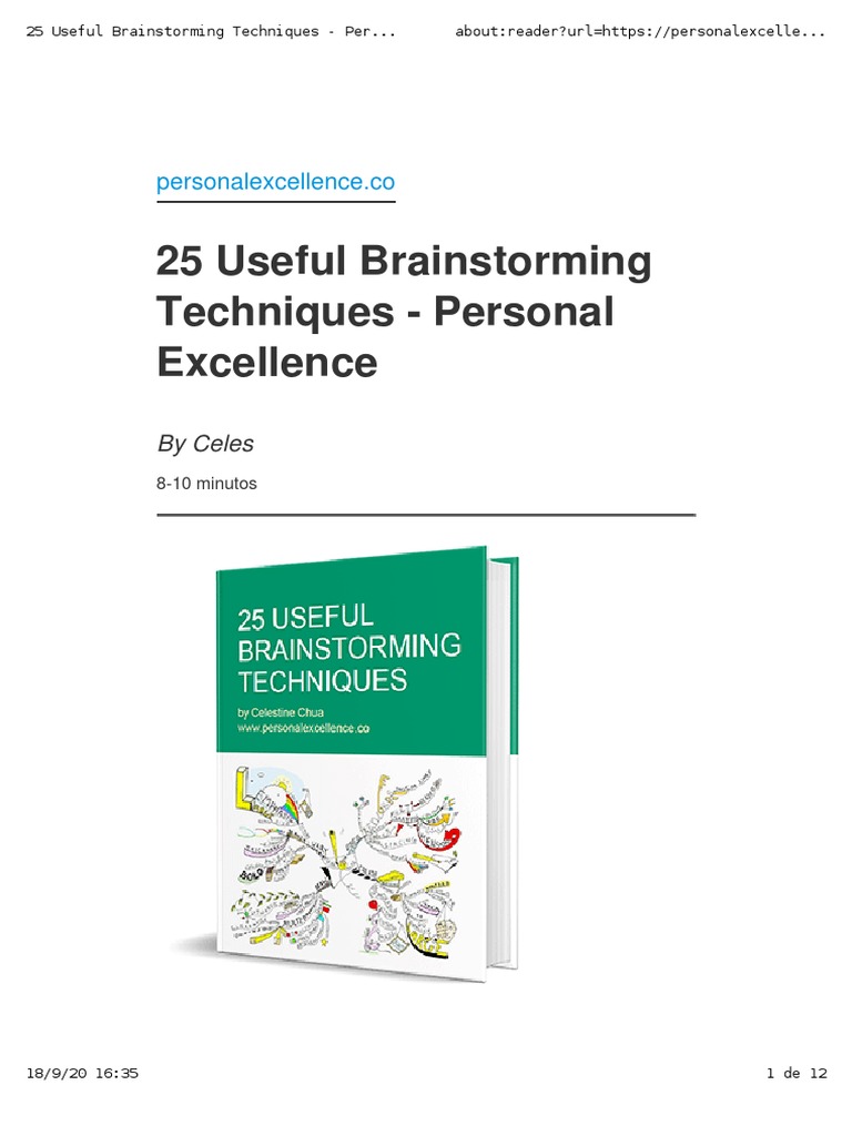25 Useful Brainstorming Techniques | PDF | Brainstorming | Swot Analysis