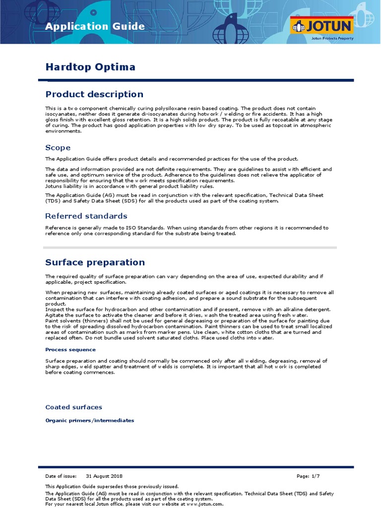 Guia de Aplicacion Hardtop Optima | PDF | Paint | Materials