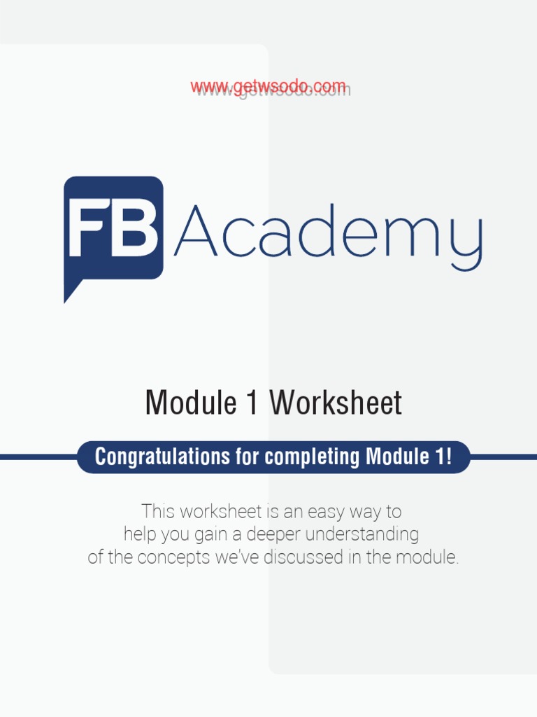 Module-1-Worksheet PDF | PDF | Business