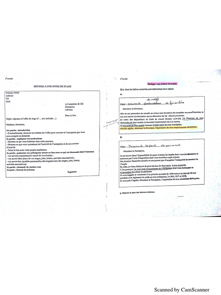 Lettre Formelle | PDF