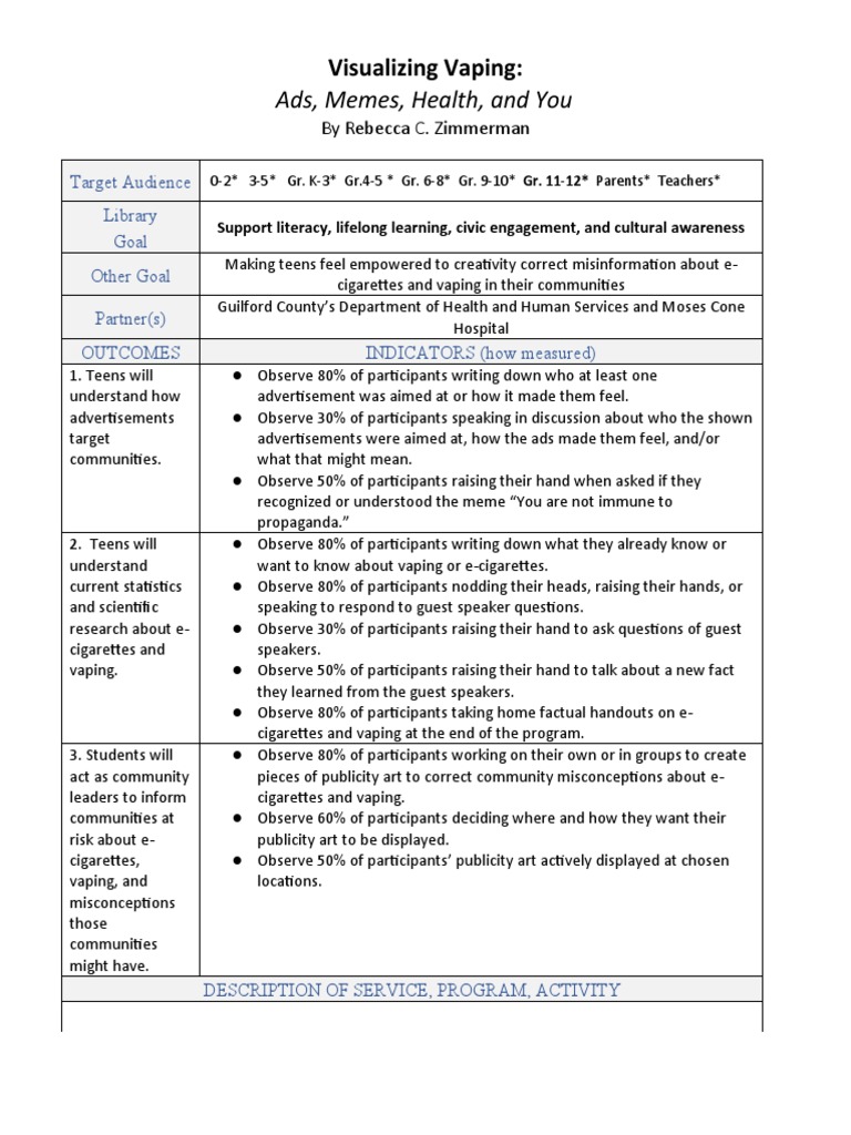 Visualizing Vaping Obpe | PDF | Electronic Cigarette | Advertising