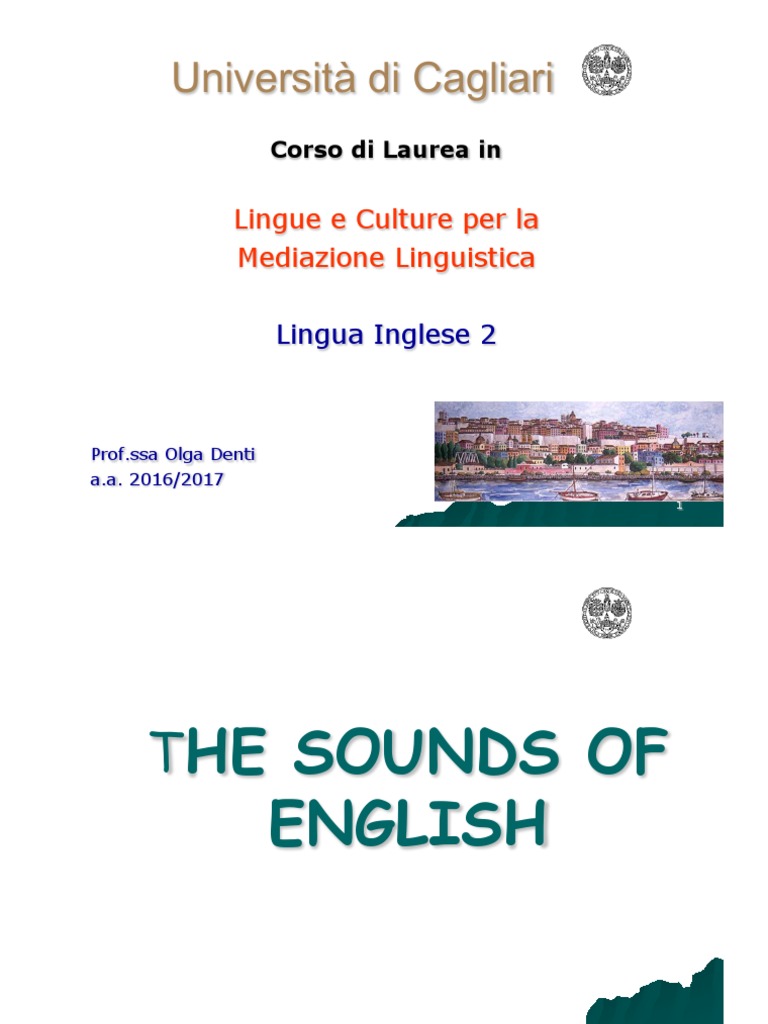 Università Di Cagliari: Lingue e Culture Per La Mediazione Linguistica ...