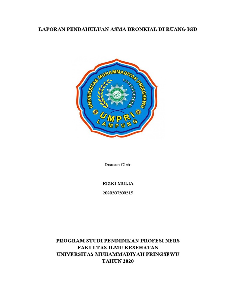 LP 1 (Rizki Mulia) Asma Bronkial Di Ruang Igd | PDF | Sains & Matematika