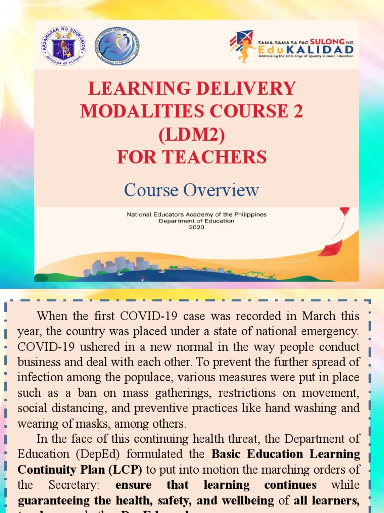 Preparing Teachers for Alternative Learning Delivery Modalities During ...