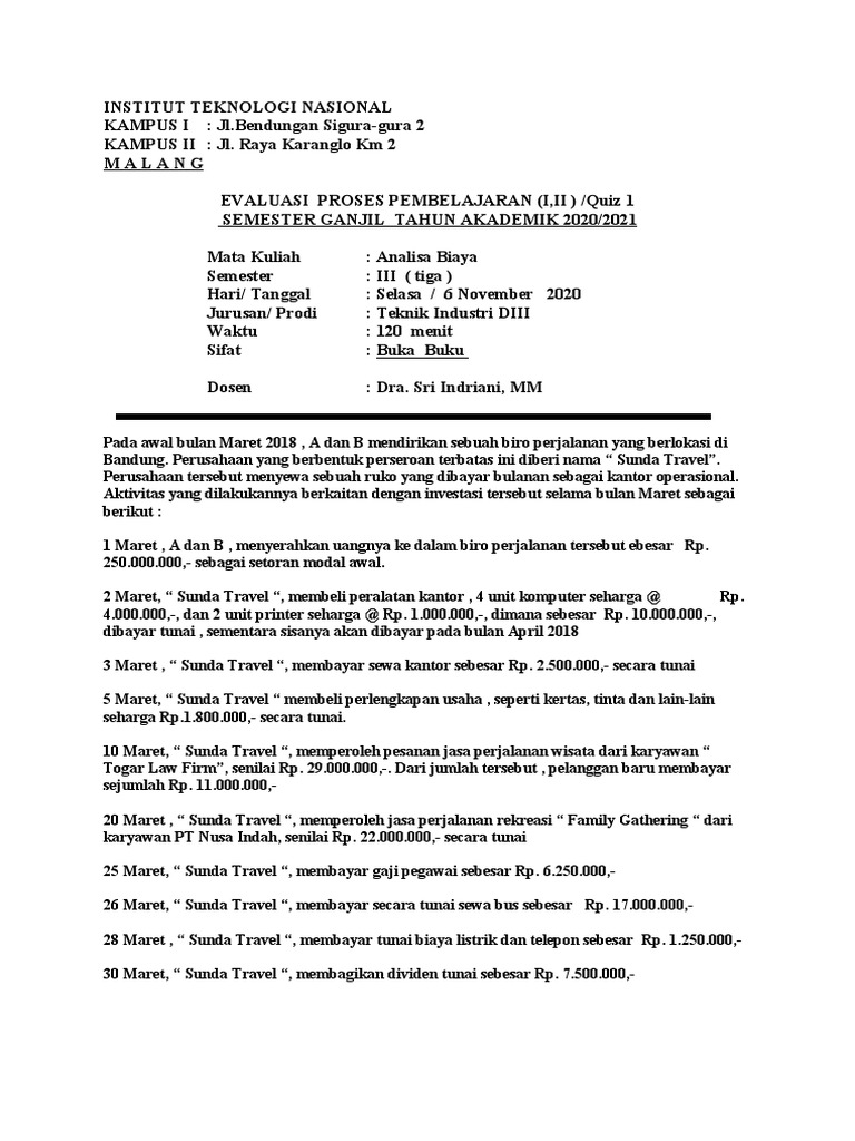 Uts - Quiz 1 | PDF | Karier & Perkembangan | Bisnis