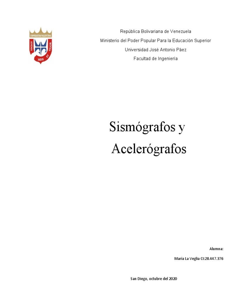 Sismógrafos y Acelerógrafos Modernos | PDF | Acelerómetro | Temblores