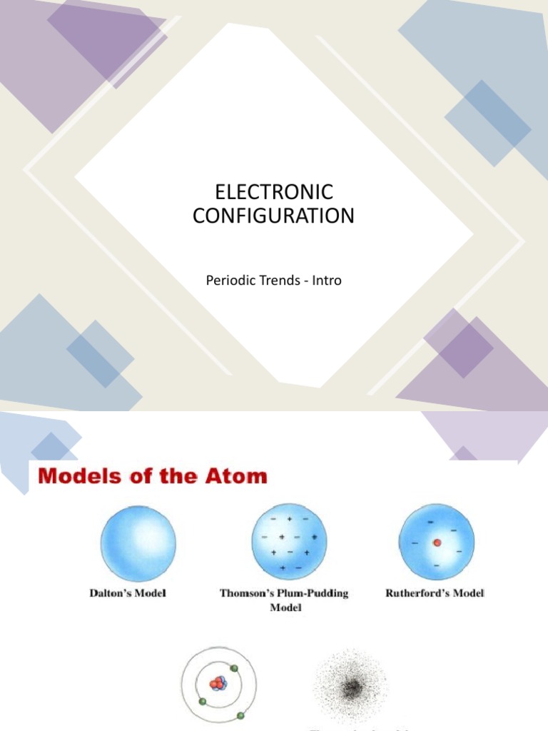 Electronic Configuration - Periodic Trends Intro | PDF