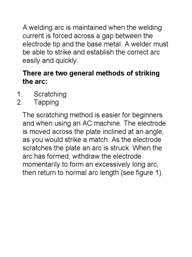 Striking Arc | PDF | Welding | Construction