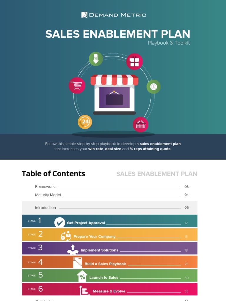Sales Enablement Plan: Playbook & Toolkit | PDF | Sales | Customer ...
