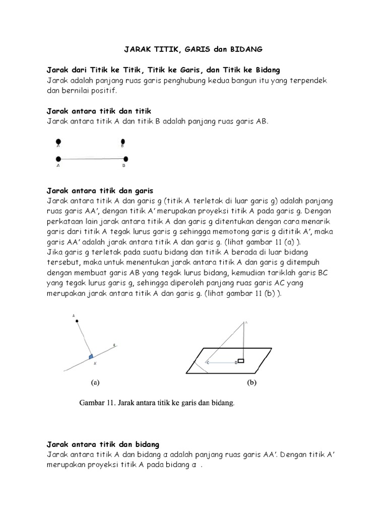Jarak Titik | PDF