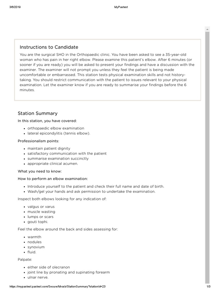 Instructions To Candidate | PDF