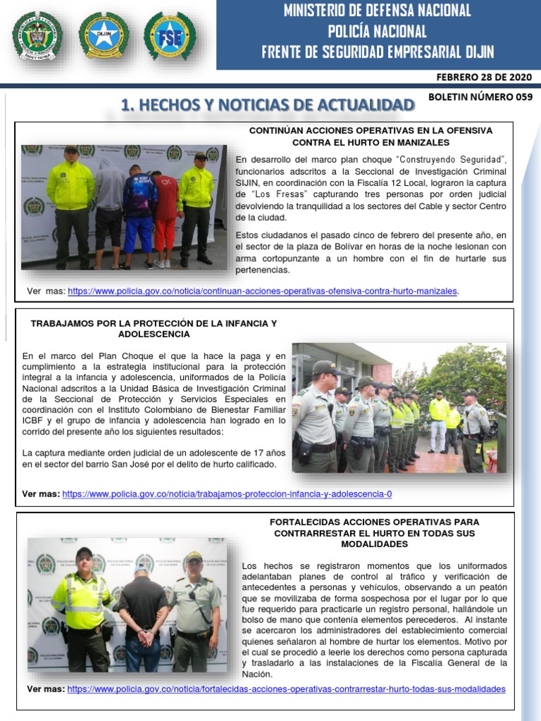 BOLETIN INFORMATIVO POLICIAL No.059 28.02.2020 | PDF | Suplantación de ...