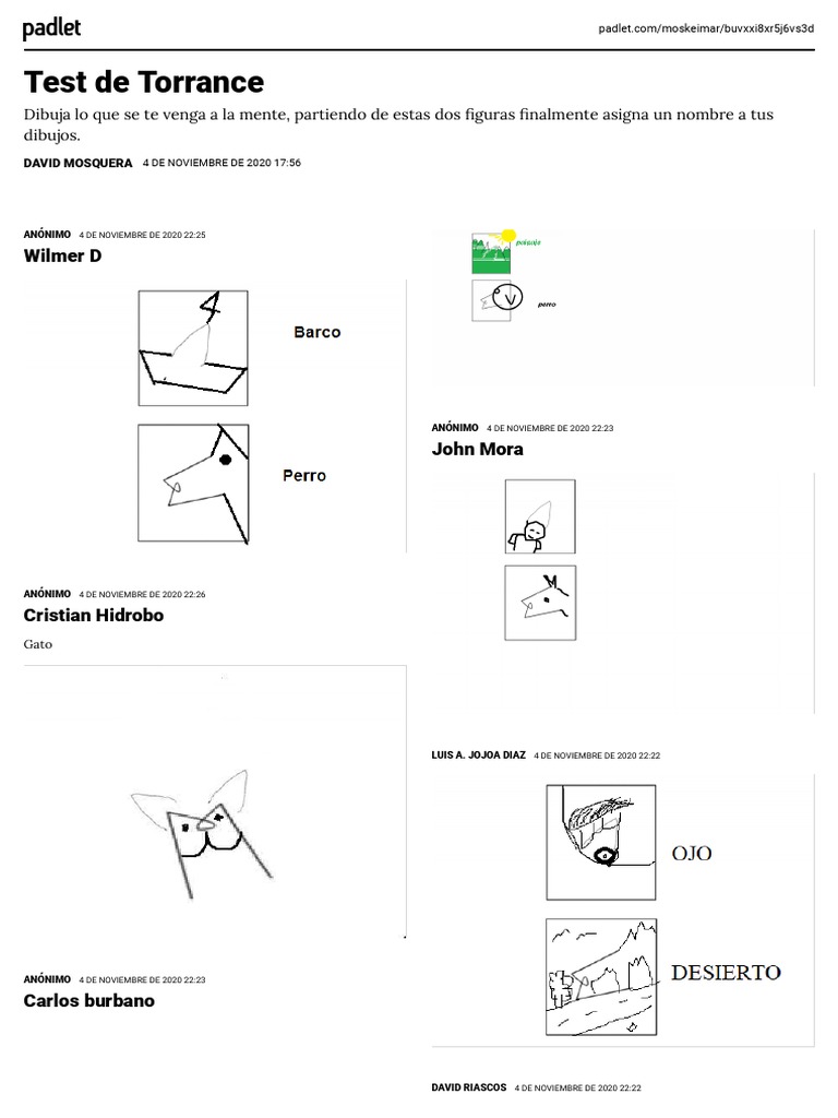 Padlet Test de Torrance | PDF