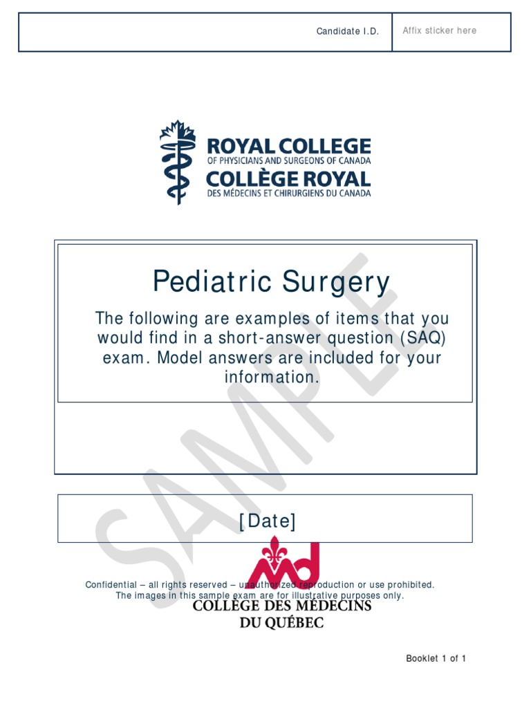 Pediatric Surgery | PDF | Test (Assessment) | Diseases And Disorders