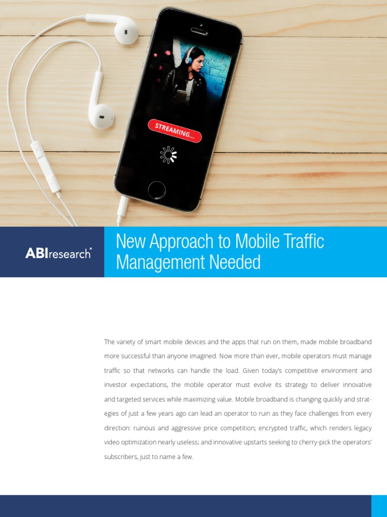 New Approach To Mobile Traffic Management Needed | PDF | Quality Of ...