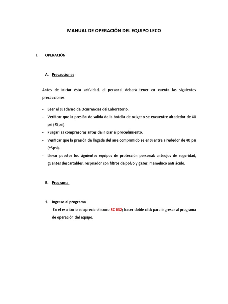 Manual LECO | PDF | Química | Naturaleza