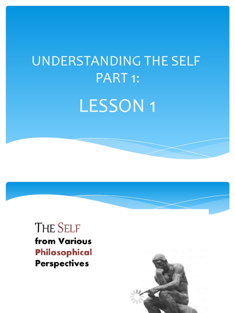 Understanding The Self: Lesson 1 | PDF