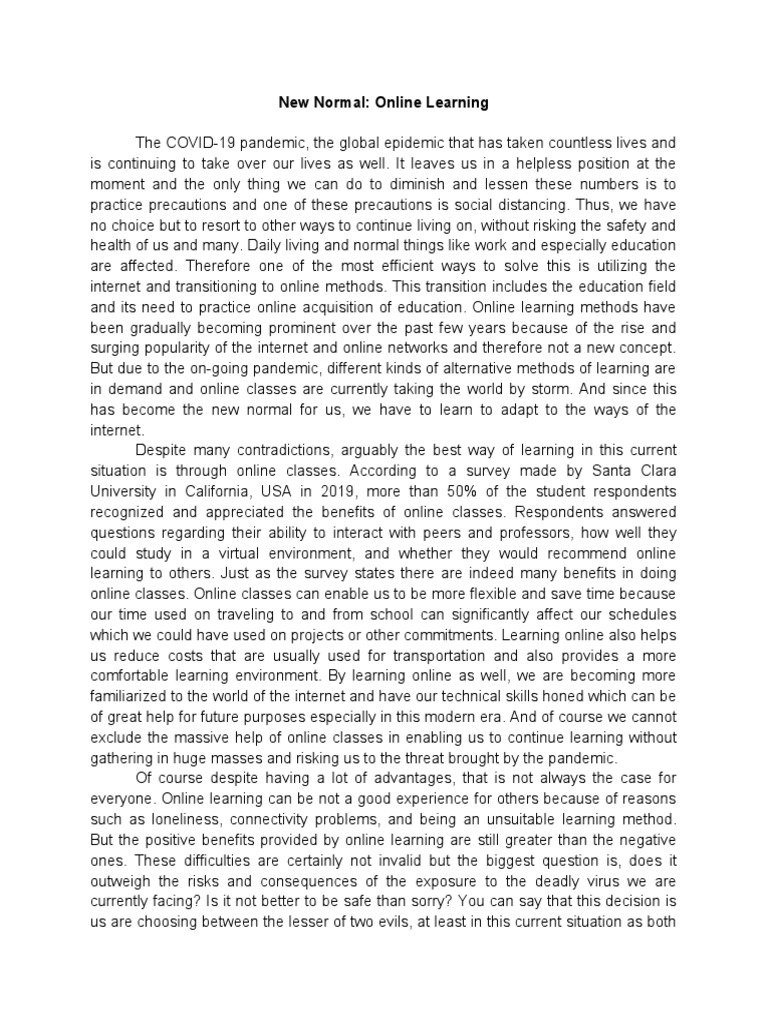 Embracing Online Learning in Pandemic | PDF | Educational Technology ...
