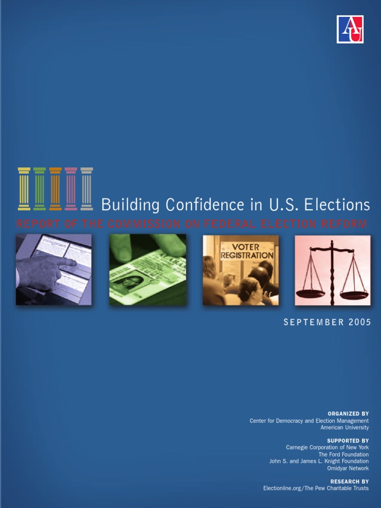 Federal Election Commission Report "Building Confidence in US Elections ...