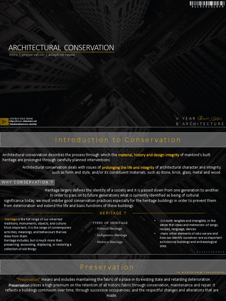 Urban Conservation | PDF | Cultural Heritage | Museology