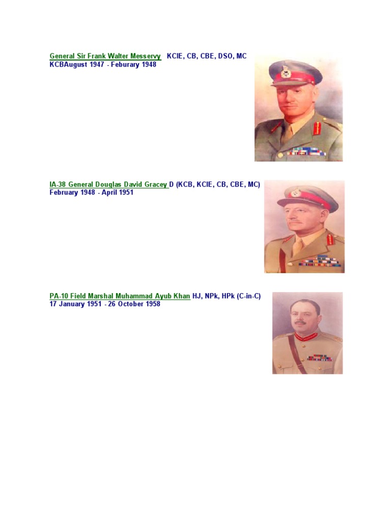 General Sir Frank Walter Messervy: Kcie, CB, Cbe, Dso, MC Kcbaugust ...