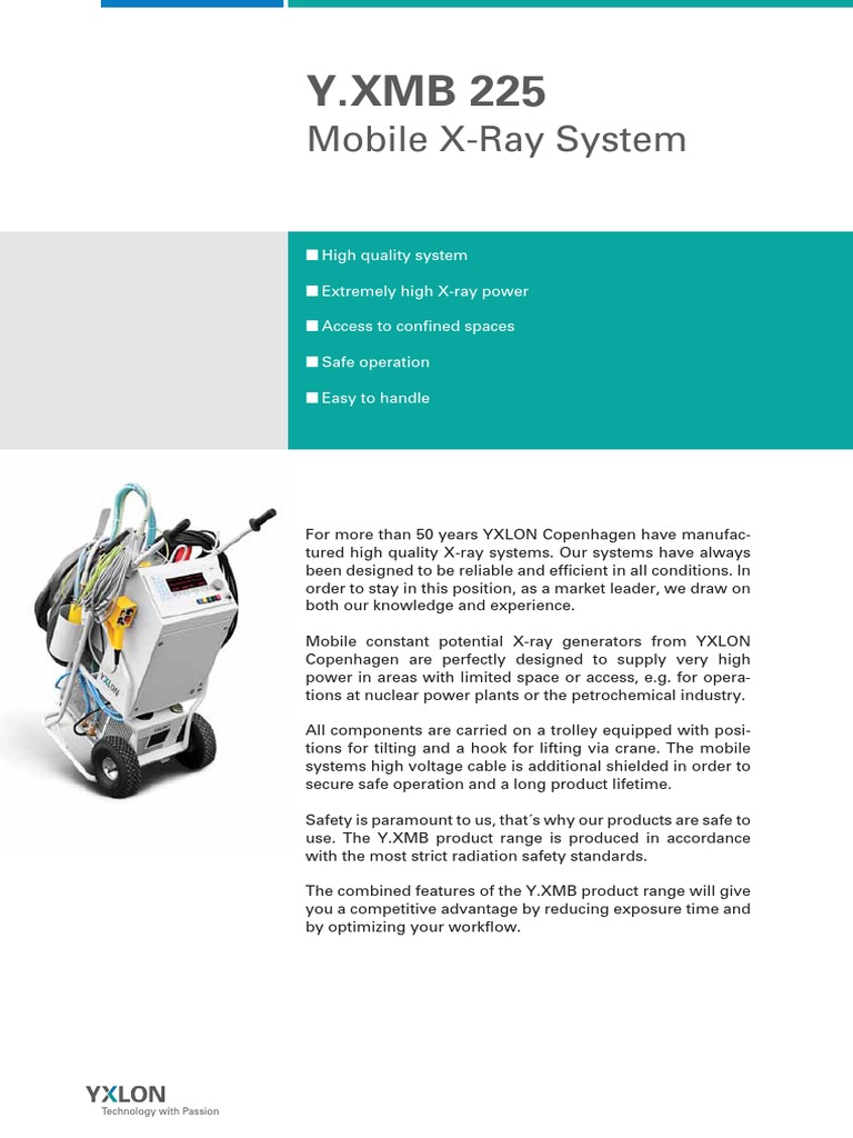 Y.XMB 225: Mobile X-Ray System | PDF | X Ray | High Voltage