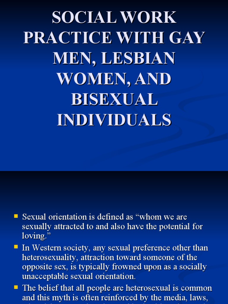 Social Work Practice With Gay Men, Lesbian | PDF | Homosexuality | Lesbian