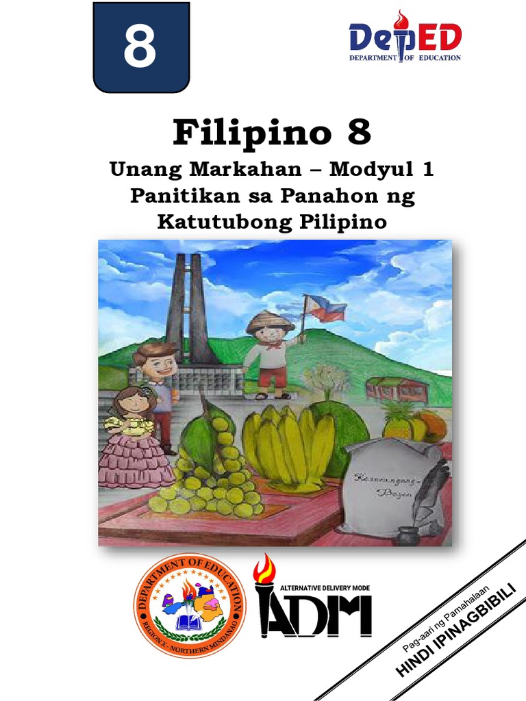 Filipino8 Q1 Mod1 Karunungang-Bayan v3 PDF | PDF Filipino8 Q1 Mod1 Karunungang-Bayan v3 PDF | PDF