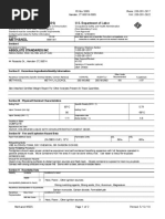 MtBE Safety Data Sheet Overview | PDF | Toxicity | Materials