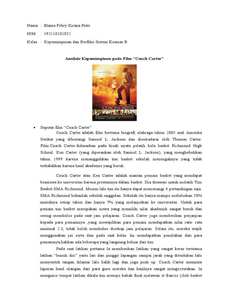 Etania Febry - 192110101052 - Kepemimpinan B | PDF | Karier ...