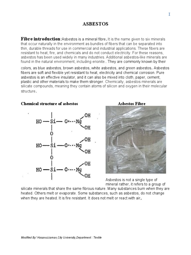 Asbestos Fibre | PDF | Asbestos | Textiles