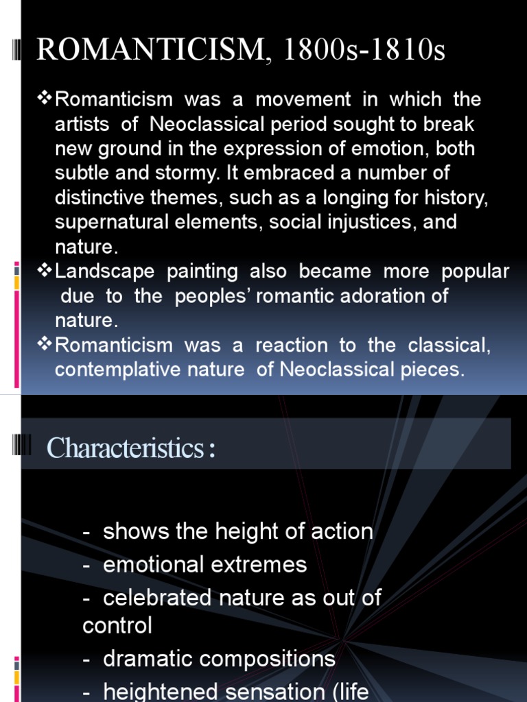 Romanticism in Painting and Sculpture (1800s-1810s | PDF | Sculpture ...