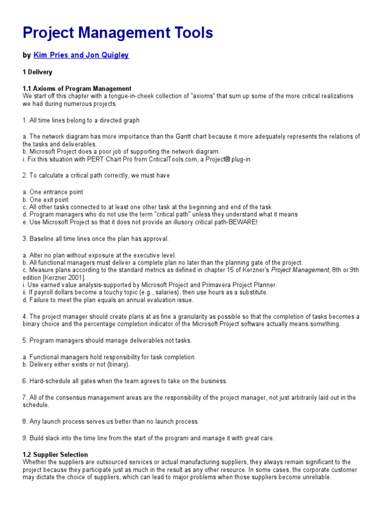 Project Management Tools | PDF | Simulation | Reliability Engineering