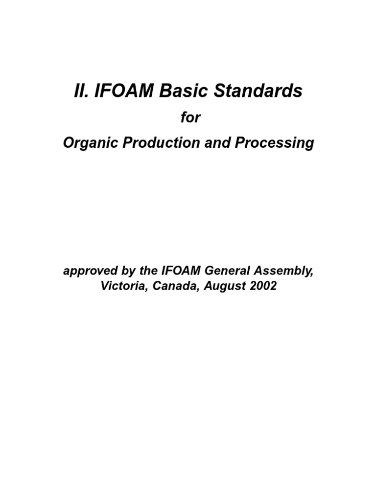 IFOAM Standards PDF | PDF | Organic Farming | Crop Rotation