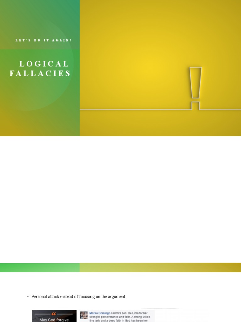 Common Logical Fallacies Explained | PDF | Argument | Beverages