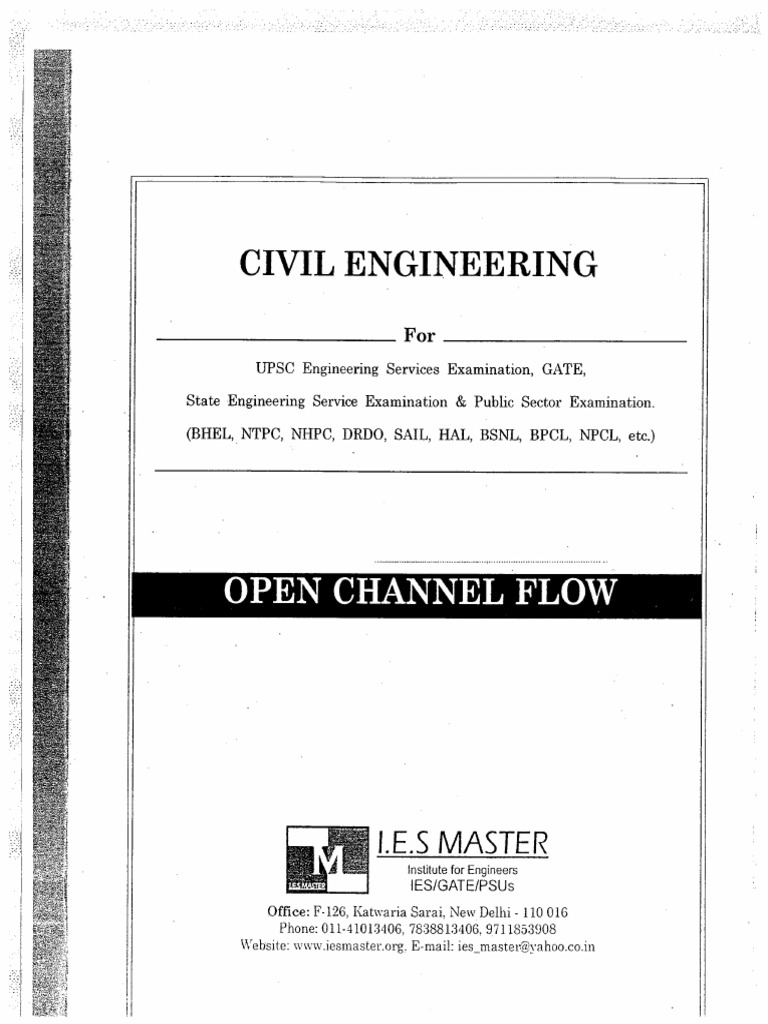 Open Channel Flow | PDF