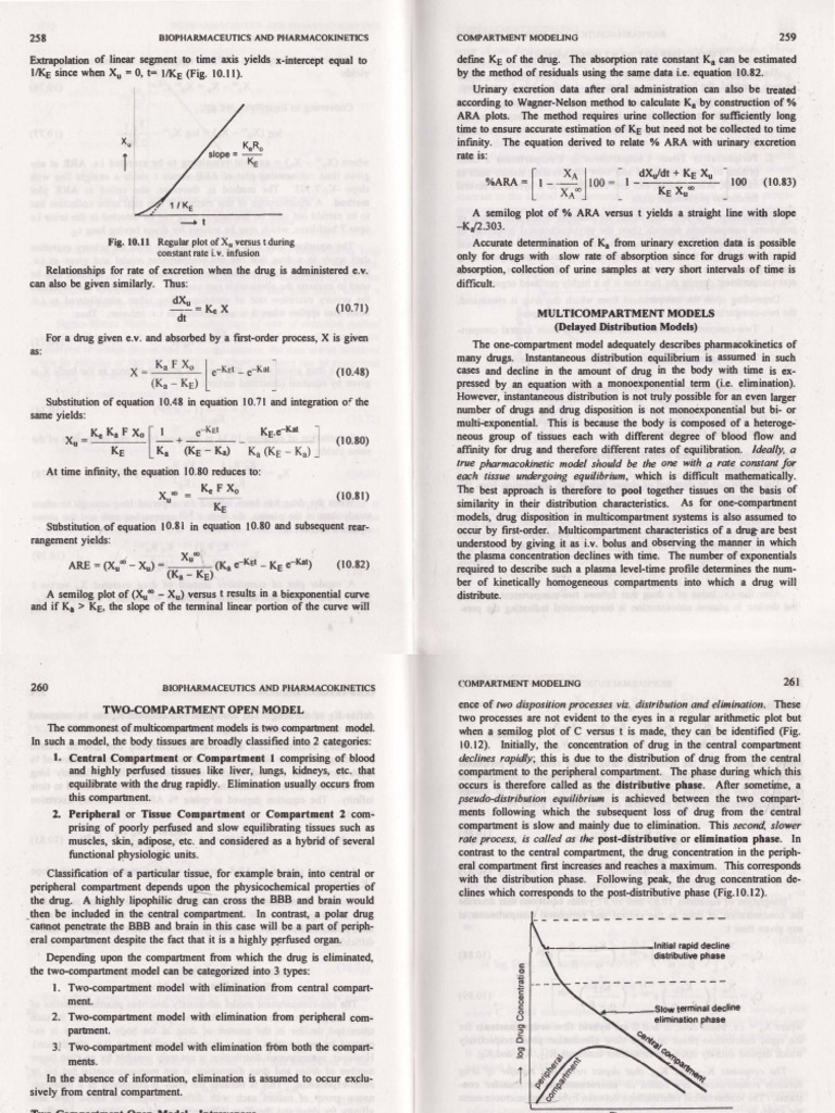 Modeling Drug Distribution and Elimination Through Multi-Compartment ...