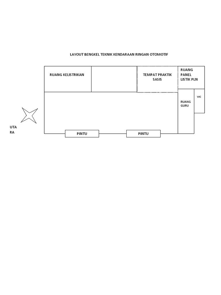 Layout Bengkel | PDF