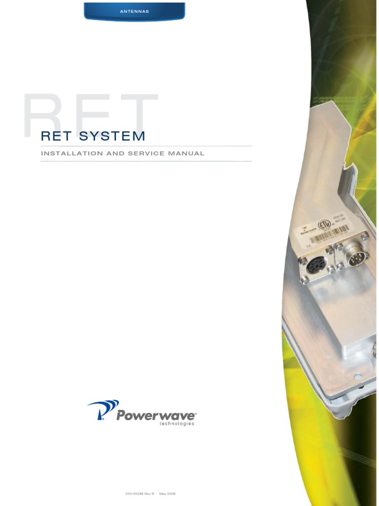 044-05288-B Remote Electrical Tilt (RET) 05.2008 | PDF | Network ...