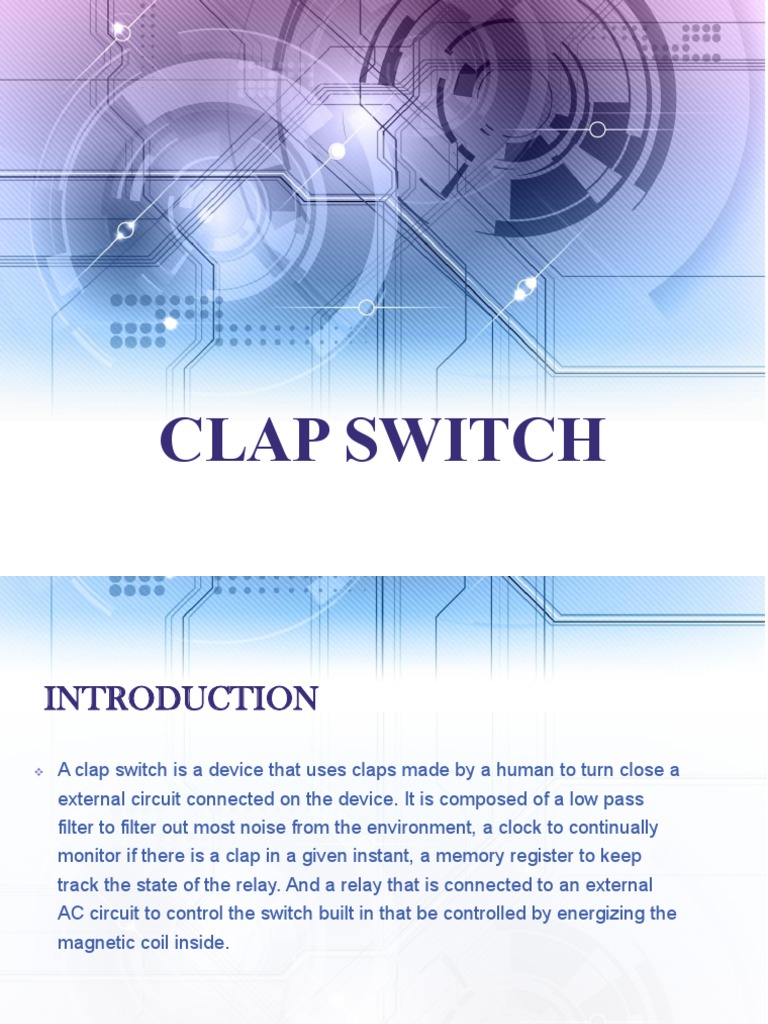 Clap Switch for Seniors & PWDs | PDF | Switch | Relay