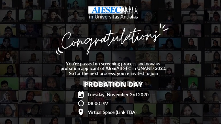 Congratulations: Probation Day Probation Day | PDF