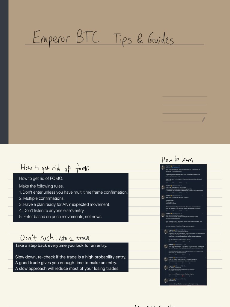 EmperorBTC Tips | PDF | Market Trend | Moving Average