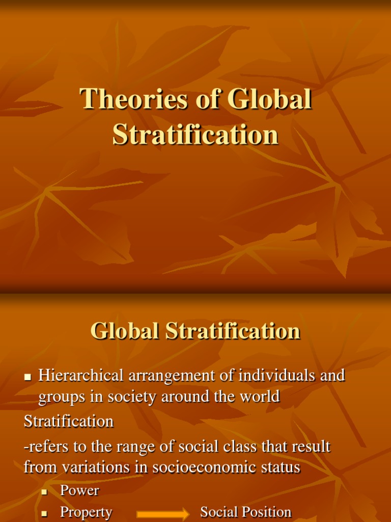 Theories of Global Stratification PDF | PDF | Social Stratification ...