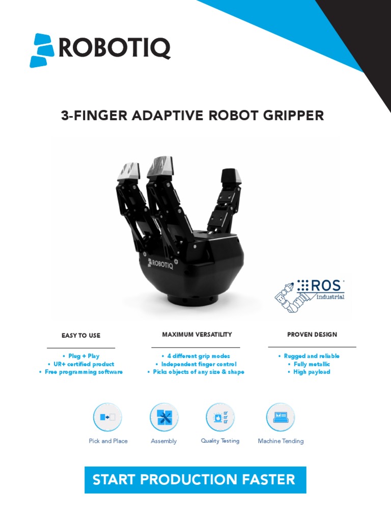 3-Finger Adaptive Robot Gripper: Start Production Faster | PDF ...