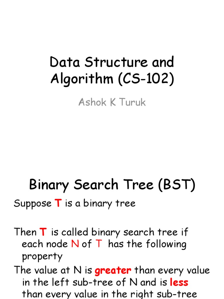 Data Structure and Algorithm (CS-102) : Ashok K Turuk | PDF | Theoretical Computer Science ...