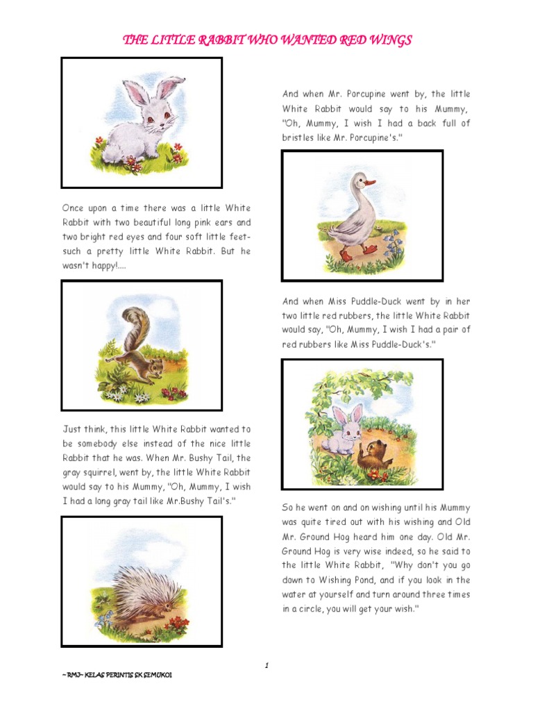 THE LITTLE RABBIT WHO WANTED THE RED WINGS | PDF