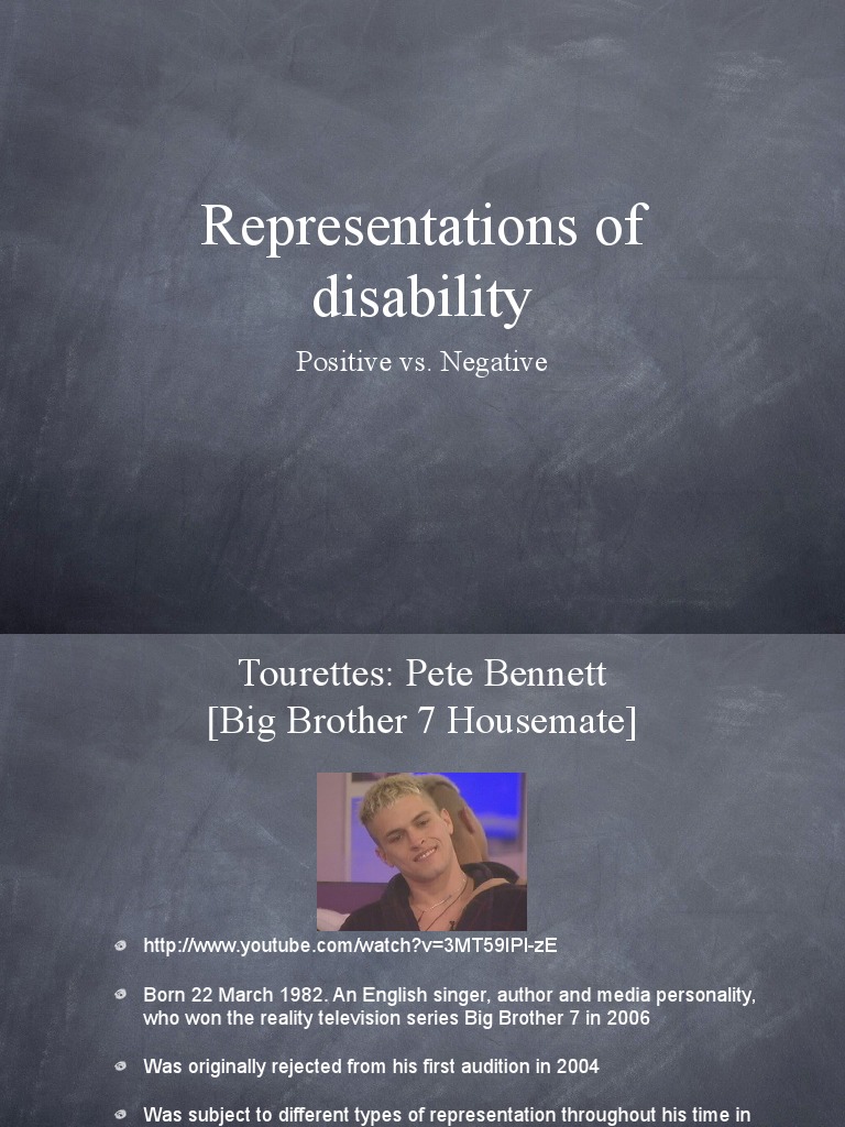Representations of Disability: Positive vs. Negative | PDF | Disability